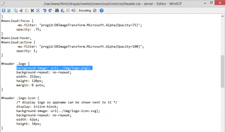 Changing the Owncloud Login Logo – HWR Robotics